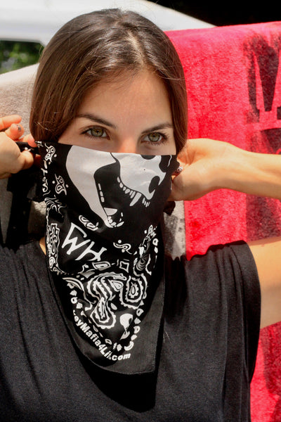 Black Bandana On Face